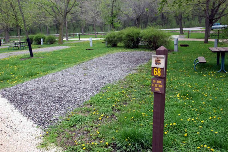 Campsite Details - 068, Springbrook State Park, IA - Iowa State Parks