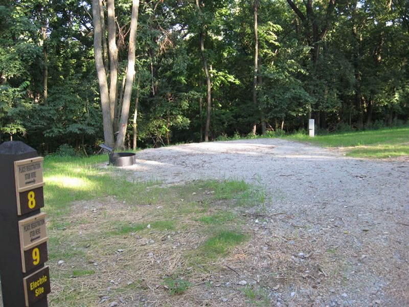 Campsite Details - 8, Lake Macbride State Park, IA - Iowa State Parks
